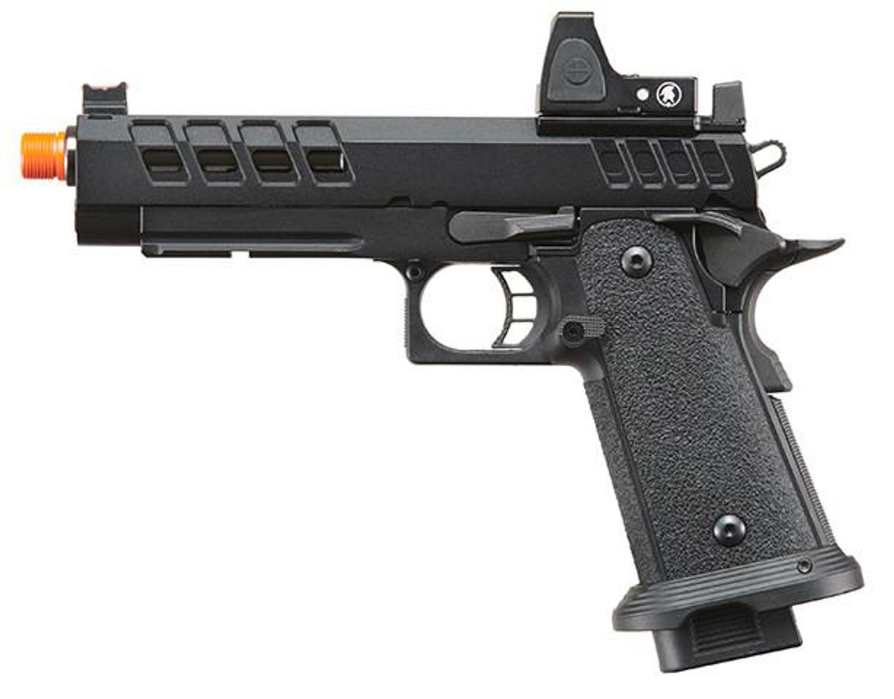 Lancer Tactical Heracles Hi-Capa Gas Blowback Airsoft Pistol w/ Reflex – Gray Dragon Airsoft